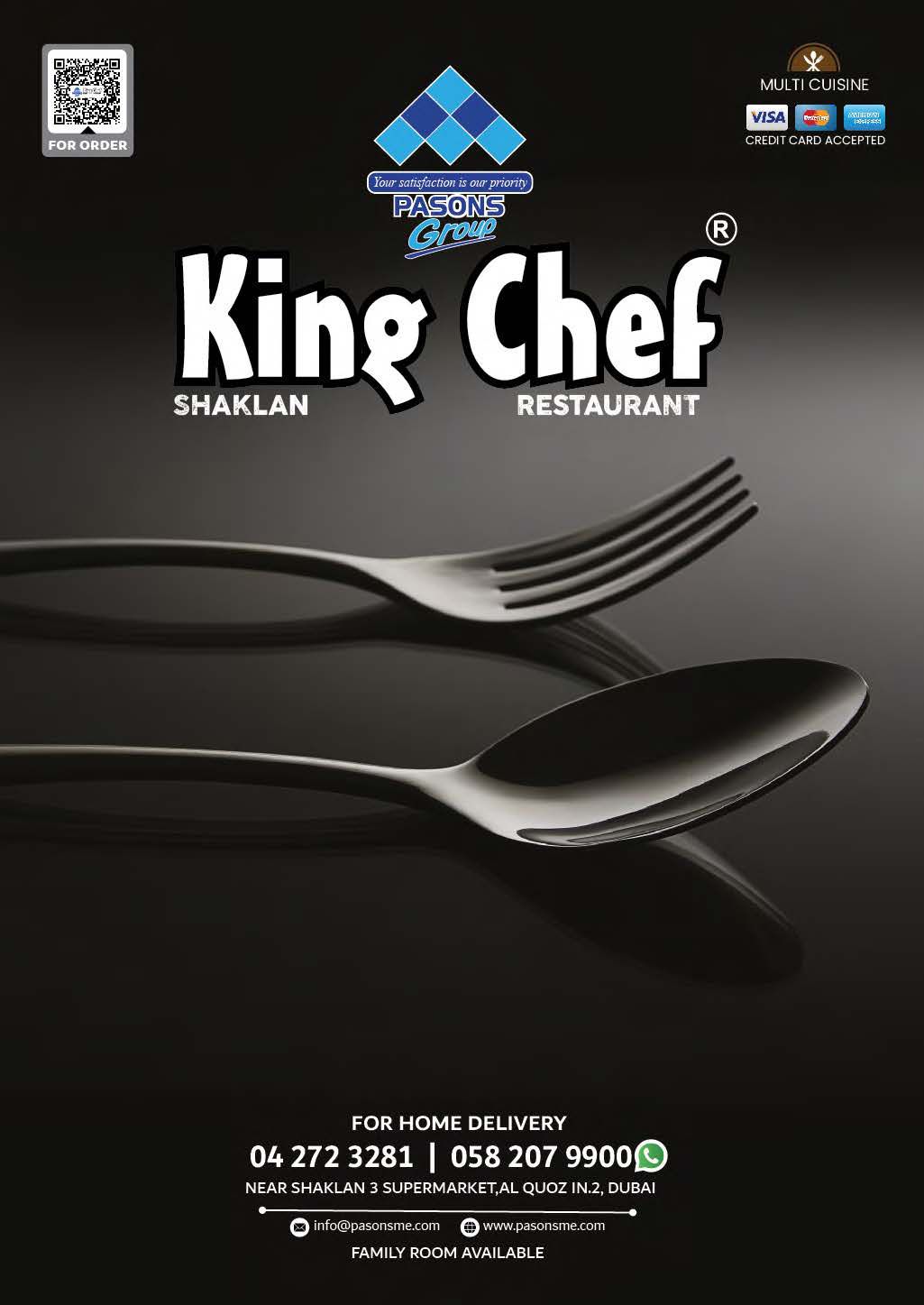KING CHEF SHAKLAN - We embarked on this unique journey with one simple ...